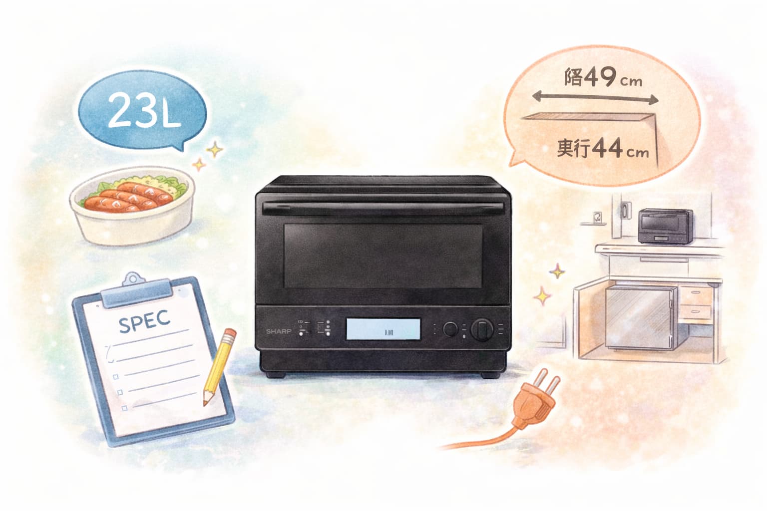 シャープ オーブンレンジ RE-WF236の口コミ・評判まとめ｜メリット・デメリットと後悔しない選び方 | ことり便